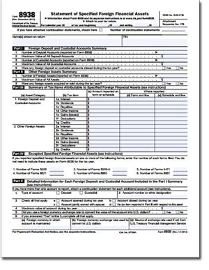 Form 8938 Specified Foreign Financial Assets | Verni Tax Law